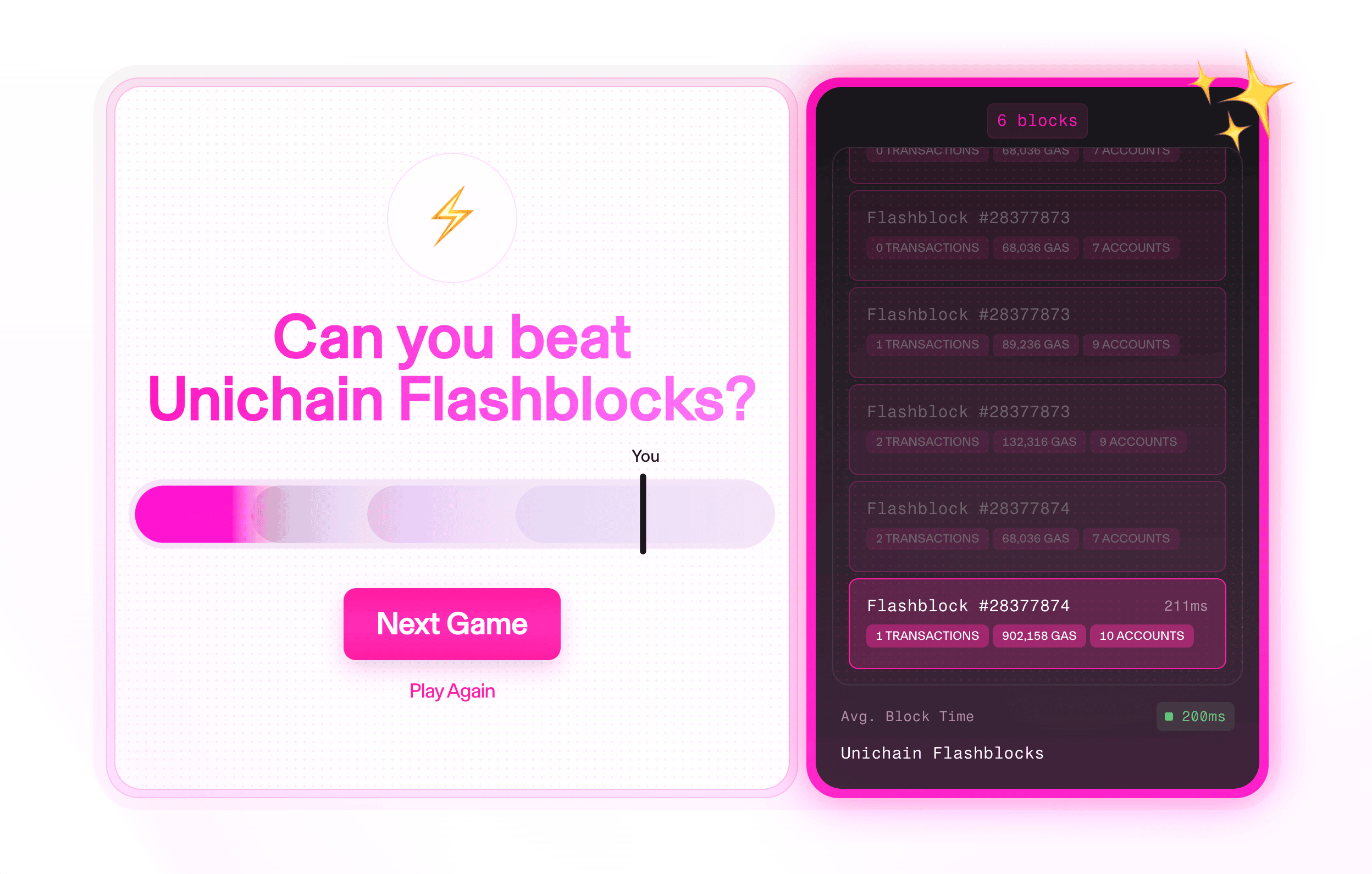 Beat Unichain's Flashblocks